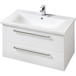 Waschtisch Welltime, B:80cm H:55cm T:45cm, wei&szlig;, Badezimmer, Waschtische, "Torino", Badm&ouml;bel in Breite 80 cm