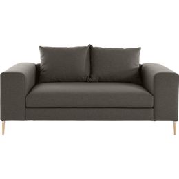 2-Sitzer OTTO products, B:187cm H:83cm T:103cm, grün, Struktur fein: aus recycleten PET-Flaschen (100% PES), Sofas, "Finnja, softer, legerer