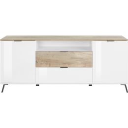 Sideboard Inosign, B:180cm H:75cm T:40cm, wei&szlig;, FSC-zertifizierter Holzwerkstoff, Wohnzimmer, Sideboards, "CASANOVA", Breite ca. 180 cm