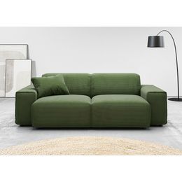 2,5-Sitzer Andas, B:214cm H:71cm T:101cm, grün, 95% Polyester, 5% Nylon, Sofas, "Glimminge auch in Breitcord, Feincord + Easy care-Bezug", besondere