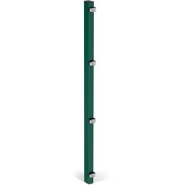 Alberts Zaunpfosten "60x40 mm f&uuml;r Doppelstabmattenzaun", 127,5cm, gr&uuml;n, Zaunpfosten, 127,5 cm, zur Befestigung mit Einschlag-Bodenh&uuml;lse oder
