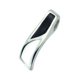Vivance Damen Kettenanh&auml;nger "925/- Sterling Silber rhodiniert Lack", one-size, Silber 925 (Sterlingsilber), 2,4 g, wei&szlig;, Silber 925