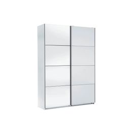 Schwebet&uuml;renschrank wimex, B:180cm H:210cm T:65cm, wei&szlig;, Schr&auml;nke, "Easy", mit Teilspiegel