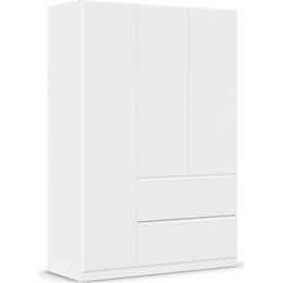 Drehtürenschrank Rauch, B:136cm H:197cm T:54cm, weiß, Holzwerkstoff, Schränke, "Kleiderschrank Schrank Garderobe Wäscheschrank COSTA in 3 Breiten",