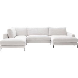 Wohnlandschaft Inosign, B:341cm H:84cm T:223cm, weiß, 88% Polyester, 12% Polyacryl, Sofas, "Downtown XXL B/T/H: 341/223/84 cm Loungemöbel zum