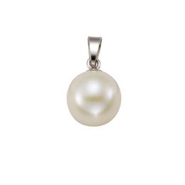 Vivance Damen Kettenanh&auml;nger "925 Silber rhodiniert S&uuml;&szlig;wasserzuchtperle wei&szlig;", one-size, Silber 925 (Sterlingsilber), 0,2 g, wei&szlig;, Silber 925