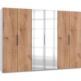 Kleiderschrank wimex, B:300cm H:216cm T:58cm, weiß, Schlafzimmer, Schränke, "Level by fresh to go", mit Spiegeltüren