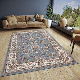 Teppich Hanse Home, B:140cm H:8mm L:200cm, gr&uuml;n, Jute, Polyester, Polypropylen (PP), Wohnzimmer, Teppiche, "Reni", L&auml;ufer, Orientalisch, Kurzflor,