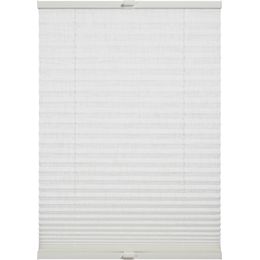 Sch&ouml;ner Wohnen Kollektion Plissee, B:100cm H:130cm, wei&szlig;, SCH&Ouml;NER WOHNEN-KOLLEKTION, Obermaterial: 100% Polyester, Badezimmer, Plissees, "Marla", verschraubt, mit Leinen-Optik