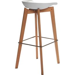 Barhocker Essentials, B:47cm H:90cm T:53cm, wei&szlig;, Hocker, "Keeve", stapelbar