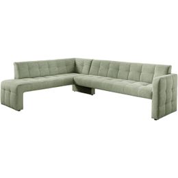 Essbank, B:265cm H:83cm T:199cm, grün, exxpo - SOFA FASHION, Küche, Sitzbänke, "Barista, bequem und elegant, hohe Bodenfreiheit", Eckbank Barista