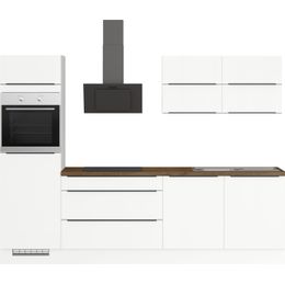 K&uuml;chenzeile IMPULS K&Uuml;CHEN, B:280cm H:206,2cm T:60cm, wei&szlig;, Komplettk&uuml;chen-Sets, ""Toledo", Ausrichtung w&auml;hlbar, Schubk&auml;sten mit Soft-Close",