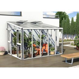 Stabilisierungsprofil Vitavia, H:0cm, weiß, Aluminium, Profile, "Nachrüstsatz 8600, weiß", Alu-Profile, zum Anlehngewächshaus Athena