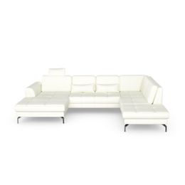 Sit & More Wohnlandschaft SIT & MORE, B:332cm H:87cm T:226cm, wei&szlig;, Sofas, "Bendigo U-Form", inklusive Sitztiefenverstellung, Bodenfreiheit 15 cm, in 2 Fu&szlig;farben