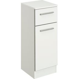 Unterschrank SAPHIR, B:30cm H:81cm T:33cm, weiß, Spanplatte, Badezimmer, Schränke, "Quickset 953 Badschrank mit 1 Tür und 1 Schublade, 30 cm breit",