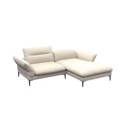Ecksofa FLEXLUX, B:245cm H:88cm T:182cm, wei&szlig;, Wohnzimmer, Sofas, "Salino, Funktionssofa mit Recamiere, Relaxsofa, Ecksofa", Sofa mit Arm- und