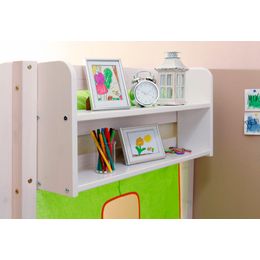 Kinderregal Ticaa, B:80cm H:44cm T:17cm, wei&szlig;, FSC-zertifizierter Holzwerkstoff, Massivholz, Regale, Anbauregal in verschiedenen Breiten, Kiefer