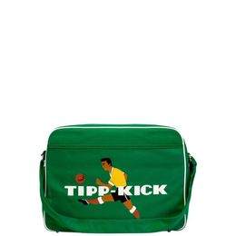 logoshirt Damen Schultertasche "Tipp Kick", gr&uuml;n, Baumwolle, bedruckt, mehrfarbig, Taschen, mit Tipp Kick-Frontdruck