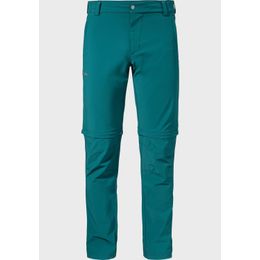 Sch&ouml;ffel SCH&Ouml;FFEL Herren Zip-away-Hose "Pants Folkstone Zip Off", gr&uuml;n, Gr. 57, Oberstoff: 89% Nylon, 11% Elasthan, Hosen