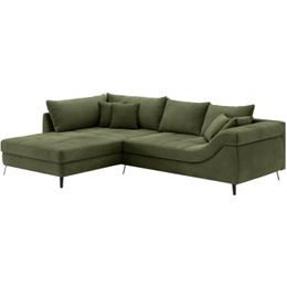 Ecksofa MR. COUCH, B:317cm H:98cm T:228cm, gr&uuml;n, Memphis (Grundgewebe - 100% Polyester; Nutzschicht- 90% Polyester / 10% Polyamide), Wohnzimmer,