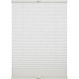 Sch&ouml;ner Wohnen Kollektion Plissee, B:70cm H:130cm, wei&szlig;, SCH&Ouml;NER WOHNEN-KOLLEKTION, Obermaterial: 100% Polyester, Badezimmer, Plissees, "Marla", verschraubt, mit Leinen-Optik