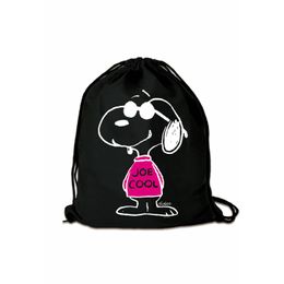 logoshirt Kinder Kulturbeutel "Turnbeutel Peanuts - Snoopy Joe Cool", schwarz-weiß, Baumwolle, bedruckt, Taschen, mit lizenziertem Print