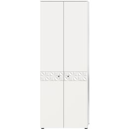 Garderobenschrank Inosign, B:70cm H:192cm T:35cm, weiß, FSC-zertifizierter Holzwerkstoff, MDF, Flur, Schränke, "VICENZA, inkl. ausziehbarer