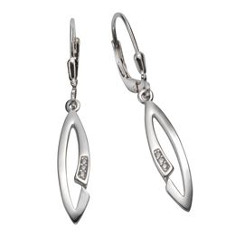 Vivance Damen Paar Ohrh&auml;nger "925 Silber Zirkonia", one-size, Silber 925 (Sterlingsilber), wei&szlig;, Silber 925 (Sterlingsilber), Ohrringe
