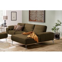 Ecksofa W.Schillig, B:319cm H:88cm T:178cm, grün, Longlife Xtra-Leder Z73: Naturwalkleder der Luxusklasse aus den erlesensten Rohhäuten. Hautstärke