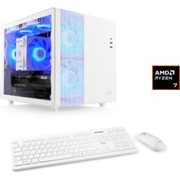 CSL PC "Cube V24232", Microsoft Windows 11 Home (64 Bit), 16 GB RAM 1.000 GB SSD, wei&szlig;, Desktop-PCs