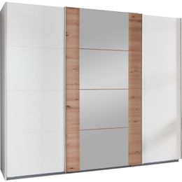 Schwebet&uuml;renschrank wimex, B:313cm H:236cm T:64cm, wei&szlig;, Spanplatte, Schr&auml;nke, "Bern Schiebet&uuml;renschrank TOPSELLER", Schrank mit zus&auml;tzlicher