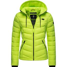 Marikoo Damen Steppjacke "Kuala", gr&uuml;n, Gr. XS, Obermaterial: 100% Nylon; Futter: 100% Polyester; Wattierung: 100% Polyester; &Auml;rmelfutter: 100%
