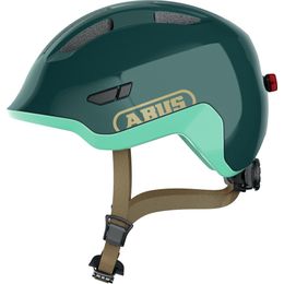 Abus Fahrradhelm "SMILEY 3.0 ACE LED", S Kopfumfang: 45cm - 50cm, grün, Helme