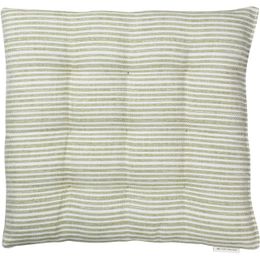Sitzkissen, B:40cm L:40cm, gr&uuml;n, Polyester, Garten, Dekokissen_Sitzkissen_Kissenh&uuml;llen, "Fresh Stripe", mit 9fach-Steppung