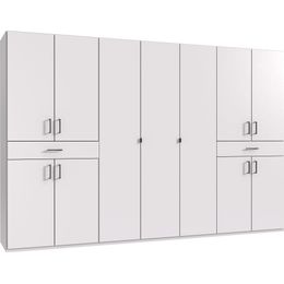 Dreht&uuml;renschrank wimex, B:313cm H:208cm T:58cm, wei&szlig;, Spanplatte, Schr&auml;nke, "Tibet Kleiderschrank mit sehr viel Stauraum, gro&szlig;e Farbauswahl", mit