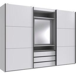 Schwebet&uuml;renschrank wimex, B:300cm H:216cm T:65cm, wei&szlig;, Schr&auml;nke, "Magic by fresh to go", mit drehbarer Spiegelt&uuml;r