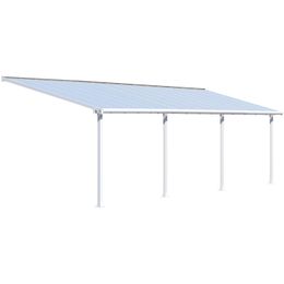 Terrassendach, B:924cm T:295cm, wei&szlig;, PALRAM - CANOPIA, Aluminium, Polycarbonat (PC), Terrassen&uuml;berdachungen, "Olympia 3x9.15", BxT: 924x295 cm