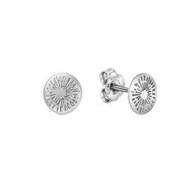 Vivance Damen Paar Ohrstecker "925/- Sterling Silber rhodiniert", one-size, Silber 925 (Sterlingsilber), wei&szlig;, Silber 925 (Sterlingsilber), Ohrringe