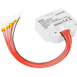 homematic IP Smart-Home-Zubeh&ouml;r "Kontakt-Schnittstelle Unterputz &ndash; 6-fach (153501A0)", B:4,85cm H:5,3cm T:1,5cm, wei&szlig;, Smart-Home-Stationen