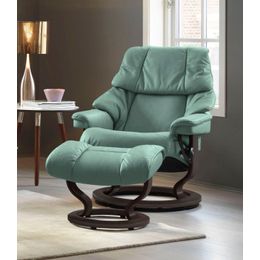 Relaxsessel stressless, B:88cm H:98cm T:78cm, grün, Leder BATICK: BATICK ist ein leicht korrigiertes, durchgefärbtes und genarbtes Möbelleder, bei