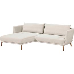 Schöner Wohnen Kollektion Ecksofa, B:270cm H:71cm T:160cm, weiß, SCHÖNER WOHNEN-KOLLEKTION, 16% Baumwolle, 79% Polyester, 5% Polyacryl, Wohnzimmer, Sofas, "Pearl - 5 Jahre