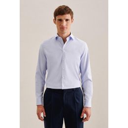Seidensticker Herren Businesshemd "Slim", blau, Gr. 38, unifarben, 93% Polyester, 7% Elasthan, Hemden, Slim Langarm Kentkragen Uni