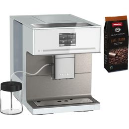 Miele Kaffeevollautomat "CM7550 CoffeePassion, inkl. Milchgefäß, Kaffeekannenfunktion", B:31,1cm H:39,7cm T:44,5cm, weiß, Kaffeevollautomaten