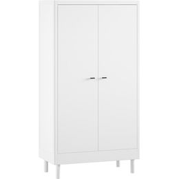 Kleiderschrank Home Affaire, B:100cm H:190cm T:55cm, weiß, Massivholz, Kinderzimmer, Schränke, "mit viel Stauraum, Facheinteilung, hochwertig und