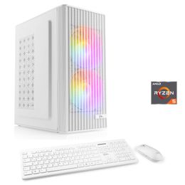 CSL PC "Spectrum V26111", Microsoft Windows 11 Home (64 Bit), 16 GB RAM 500 GB SSD, wei&szlig;, Desktop-PCs