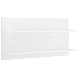 H&auml;ngeregal KOCHSTATION, B:100cm H:48cm T:18cm, wei&szlig;, K&uuml;che, Regale, "KS-Tulsa", 100 cm breit, 2 Ablagen