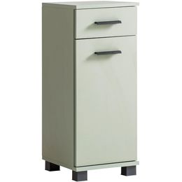 Seitenschrank Welltime, B:30,3cm H:75,3cm T:32,6cm, grün, FSC-zertifizierter Holzwerkstoff, Schränke, "Palermo, Breite 30 cm", Wechselbarer