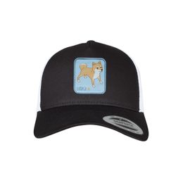 F4NT4STIC Damen Schirmm&uuml;tze "Shiba Inu", schwarz-wei&szlig;, Obermaterial: 60% Baumwolle, 40% Polyester, M&uuml;tzen, Premium Qualit&auml;t