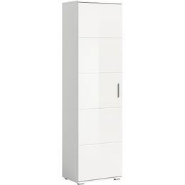 Garderobenschrank Inosign, B:55cm H:191cm T:37cm, weiß, FSC-zertifizierter Holzwerkstoff, Flur, Schränke, "Valge, Höhe 191 cm, 1 Tür, 2 feste Böden,
