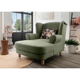 Loveseat Home Affaire, B:121cm H:107cm T:147cm, gr&uuml;n, 100% Polyester, Sessel, "Tassilo"